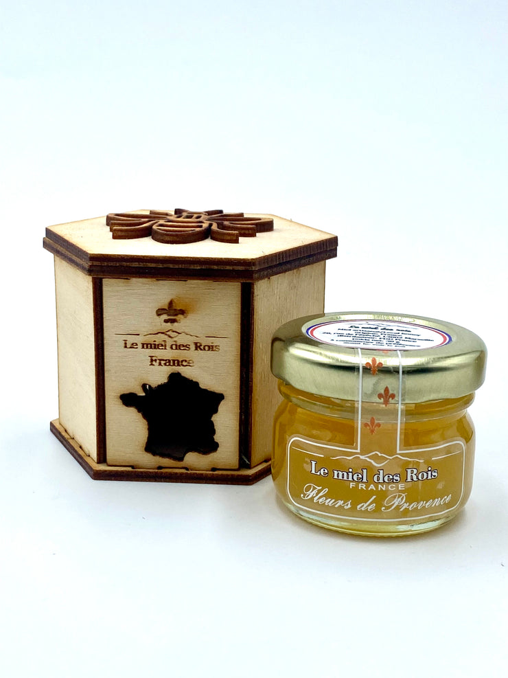 Mini boîte cadeau + mini pot de miel/Provence – Le miel des rois